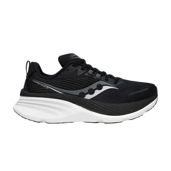 Saucony Hurricane 24 Wide Sneakers - Black