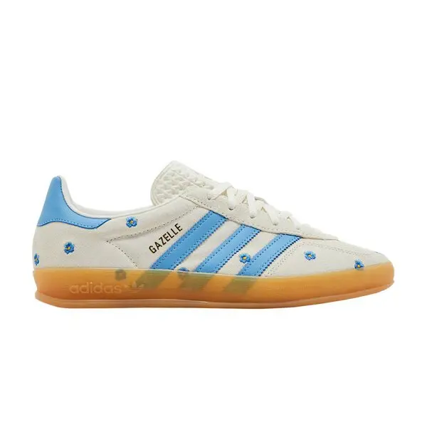 Adidas Gazelle Indoor Floral Embroidery Sneakers - Cream