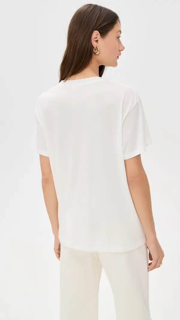 Eterne Short Sleeve Boyfriend T-shirt - Ivory