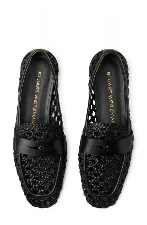 STUART WEITZMAN Thea Woven Penny Loafer