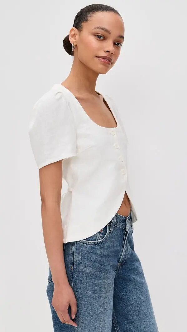Faithfull The Brand Audrey Linen Vest