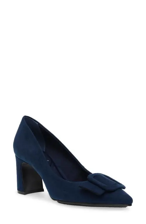 Anne Klein Bentley Buckle Pump - Navy