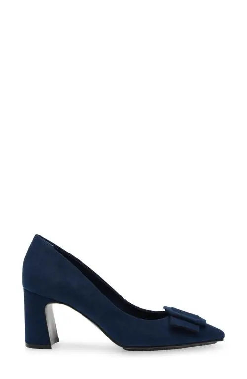 Anne Klein Bentley Buckle Pump - Navy