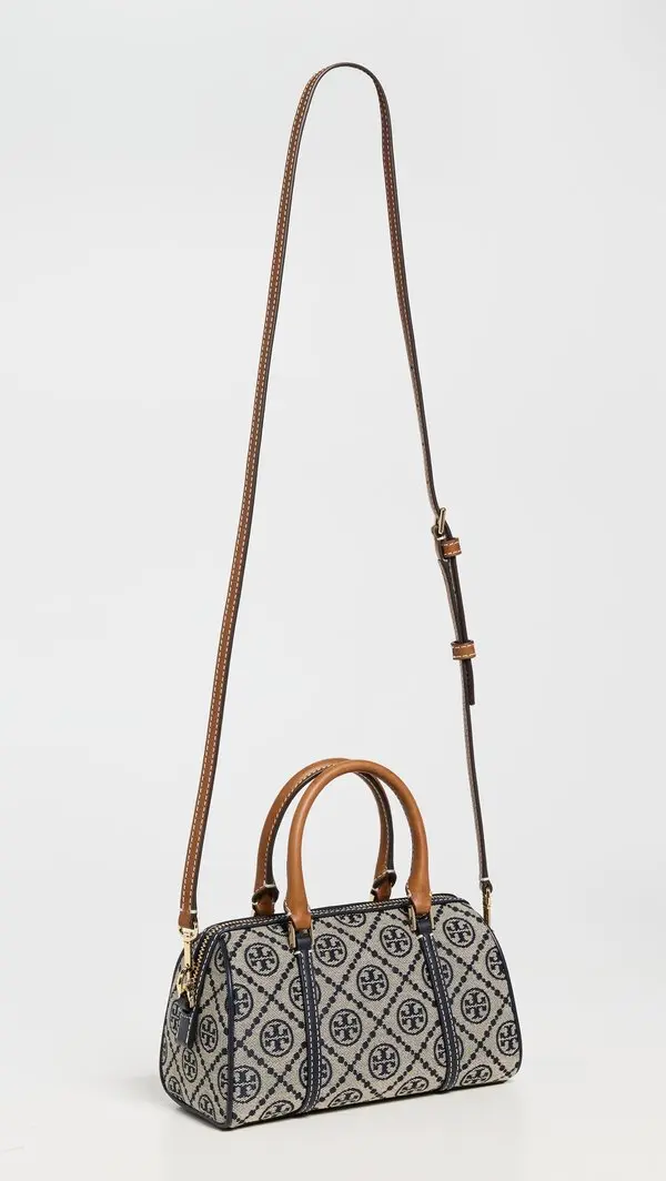 Tory Burch T Monogram Mini Barrel Bag - Tory Navy