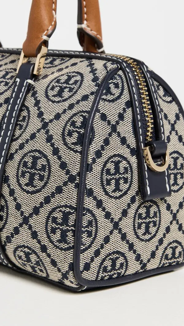 Tory Burch T Monogram Mini Barrel Bag - Tory Navy
