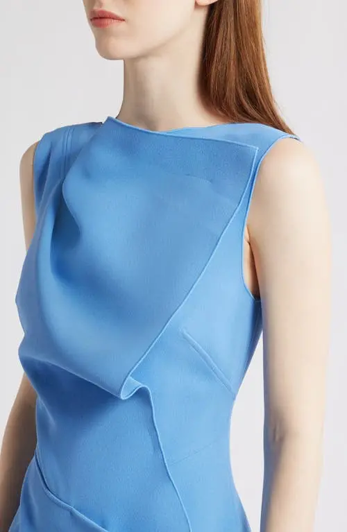 knee length dresses for ladies Acler Normanhll Midi Dress in Bluebell, Size 6 AU main image 0