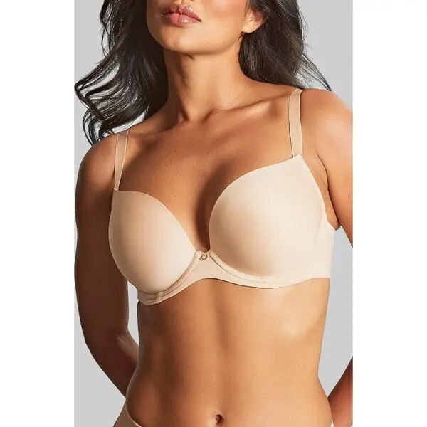 Panache Faith Underwire Super Plunge T-shirt Bra - Latte