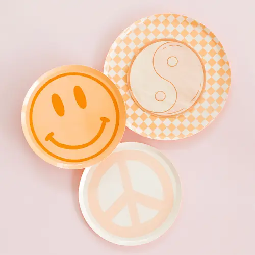 JOLLITY & CO Peace & Love Smile Dessert Plates