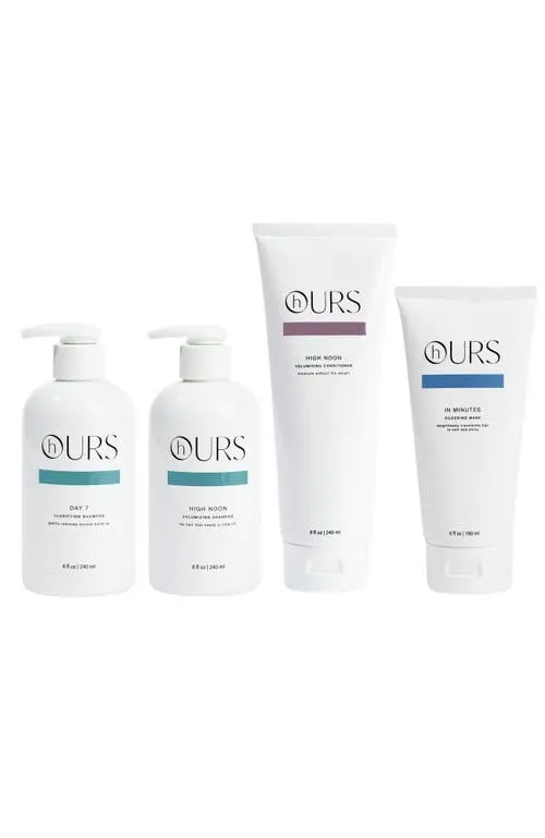 HOURS HAIRCARE Weekly Routine For Clean Volume + Shine Set - None