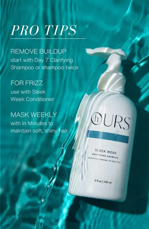 HOURS HAIRCARE Sleek Week Smoothing Shampoo - 32 Oz