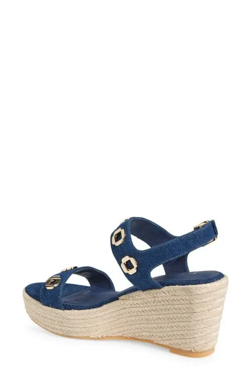 KOKO + PALENKI Echo Slingback Espadrille Platform Wedge Sandal