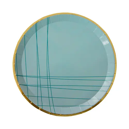 JOLLITY & CO Feliz Cumpleaño Dinner Plates - Blue
