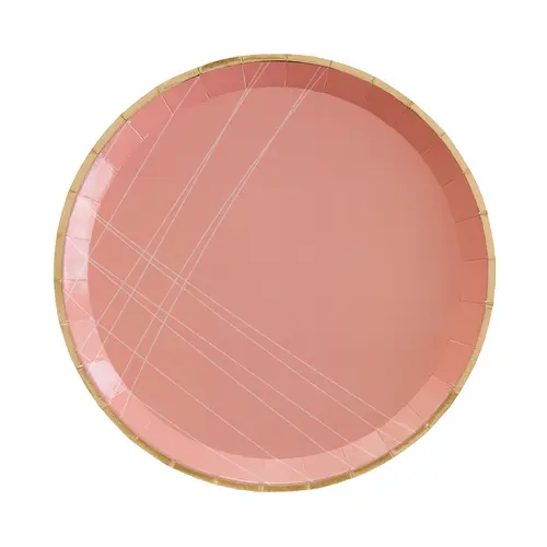 JOLLITY & CO Feliz Cumpleaño Dinner Plates - Pink