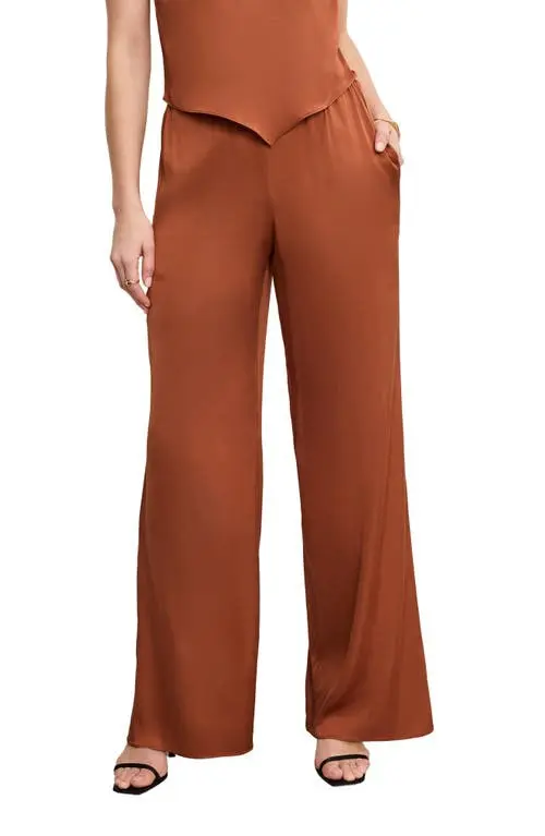 Good American Satin Wide Leg Pants