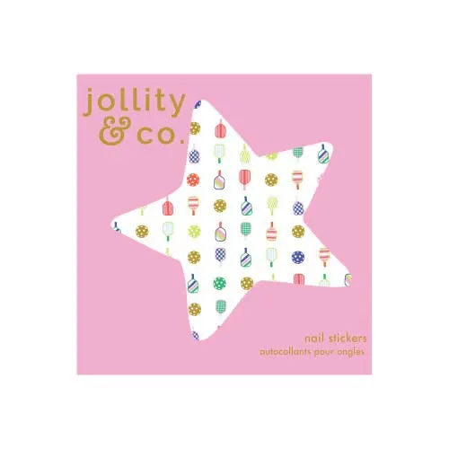 JOLLITY & CO Pickleball Social Club Nail Stickers - Assorted Pre-pack