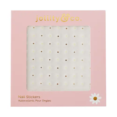 JOLLITY & CO Peace & Love Daisy Nail Stickers - Assorted Pre-pack