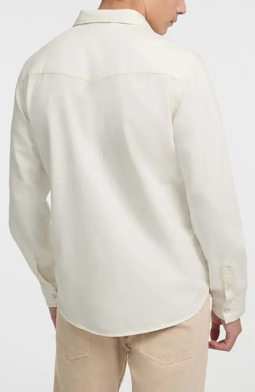 Guess Cotton Denim Snap-up Western Shirt