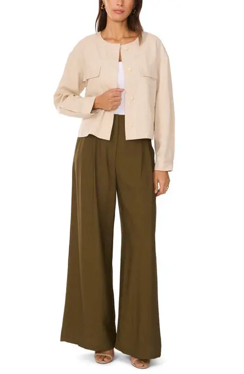 Vince Camuto Collarless Cropped Jacket