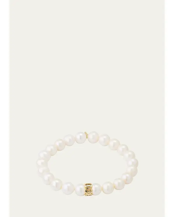 SYDNEY EVAN 8mm Pearl Bracelet - Noclr
