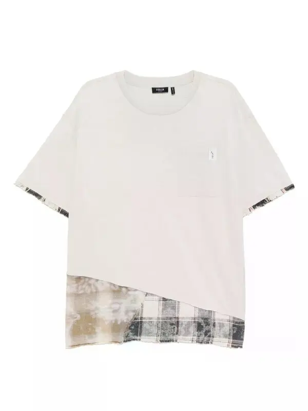 FIVE CM Patchwork T-shirt - Neutrals