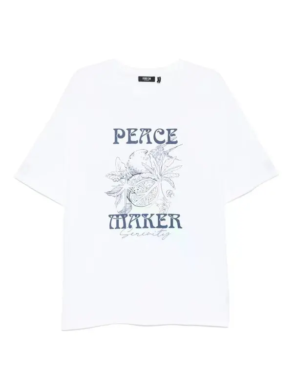 FIVE CM Graphic-print T-shirt - White