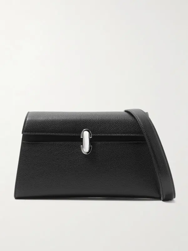 Savette Symmetry Textured-leather Shoulder Bag - Black