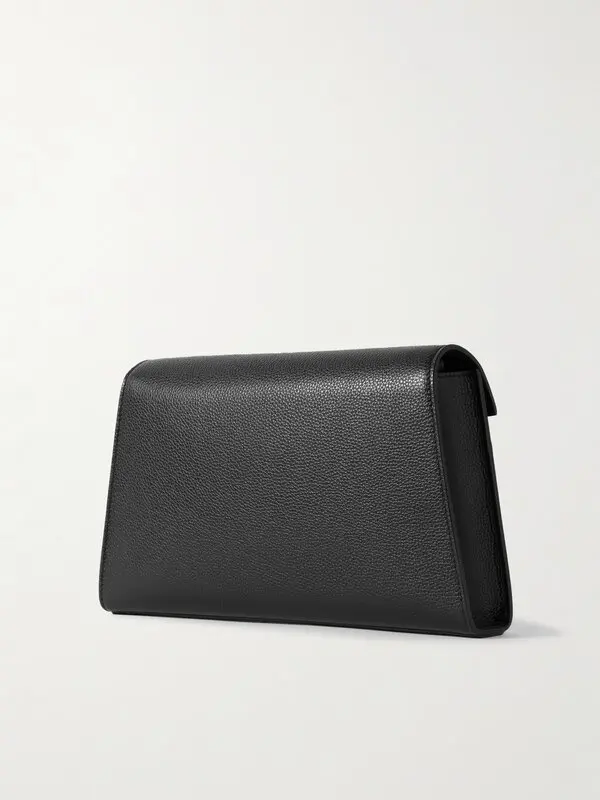Savette Symmetry Textured-leather Shoulder Bag - Black