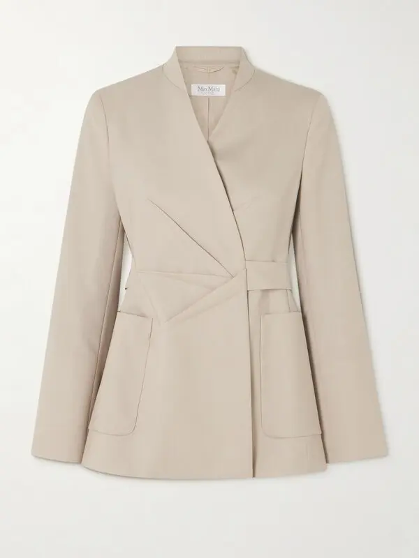Max Mara Nereo Wool-blend Blazer - Neutrals