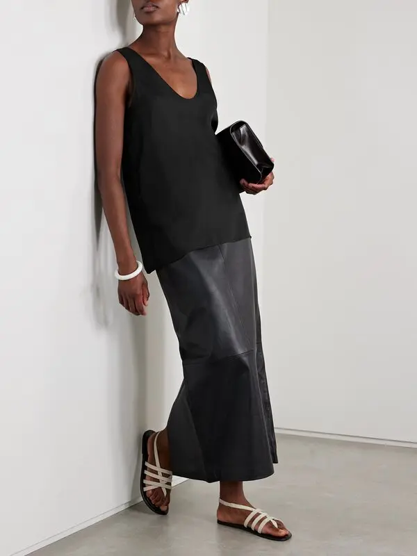 Another Tomorrow Silk-twill Tank