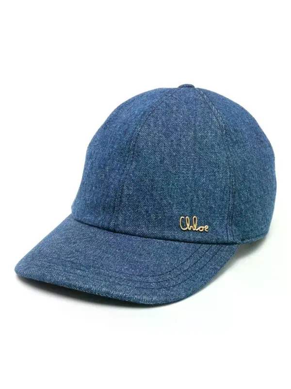 Chloé Logo Cap - Blue