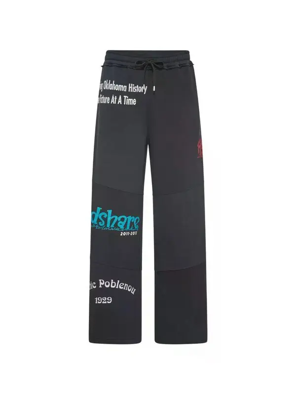 MARINE SERRE Regenerated Graphic Track Pants - Black
