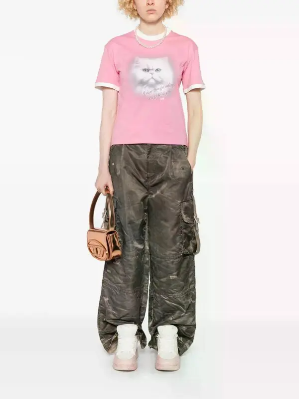 Gcds Cat-print T-shirt