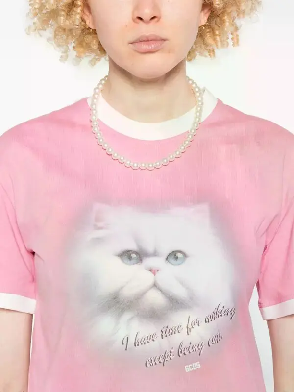 Gcds Cat-print T-shirt