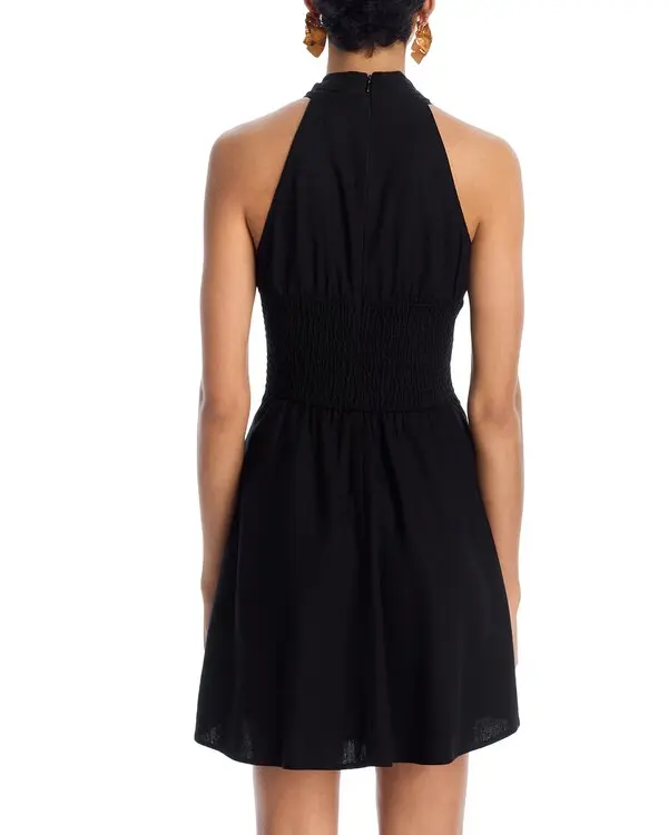 Steve Madden Halter Neck Mini Dress - Black