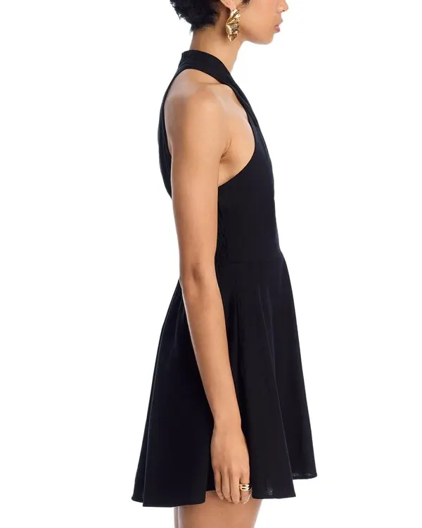 Steve Madden Halter Neck Mini Dress - Black