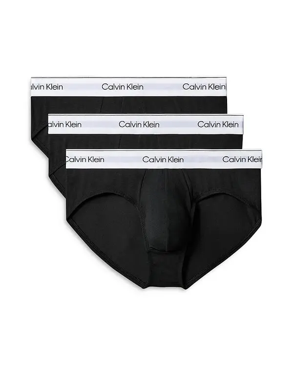 Calvin Klein Hip Briefs, Pack Of 3 - Black
