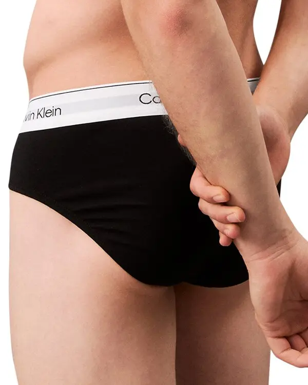 Calvin Klein Hip Briefs, Pack Of 3 - Black