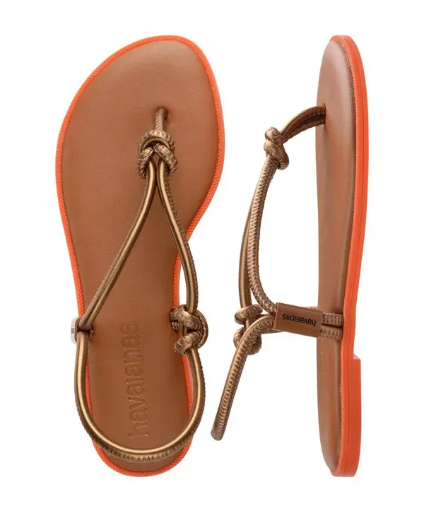 Havaianas Una Acai Eur Sandals - Rust Metal