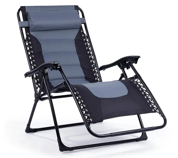 BACKYARD EXPRESSIONS Deluxe Xl Padded Recliner Chair - One-color
