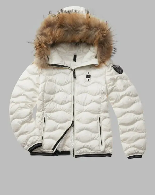 BLAUER. Quilted Down Jacket - White