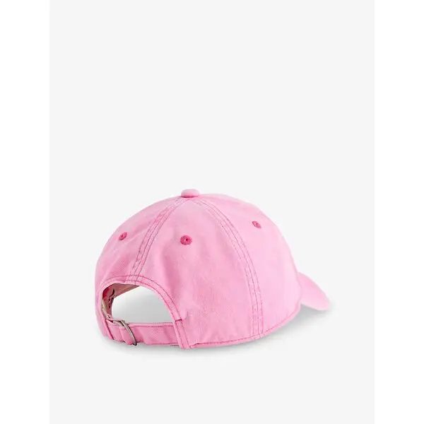 Acne Studios Script Logo-Embroidered Baseball Cap - Bubble  display picture 1