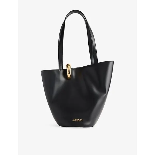 Jacquemus Le Bambola Moyen Leather Tote Bag - Black