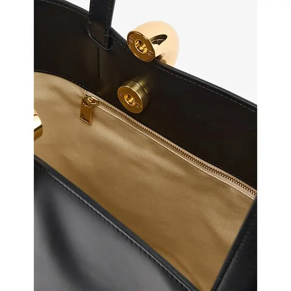 Jacquemus Le Bambola Moyen Leather Tote Bag - Black