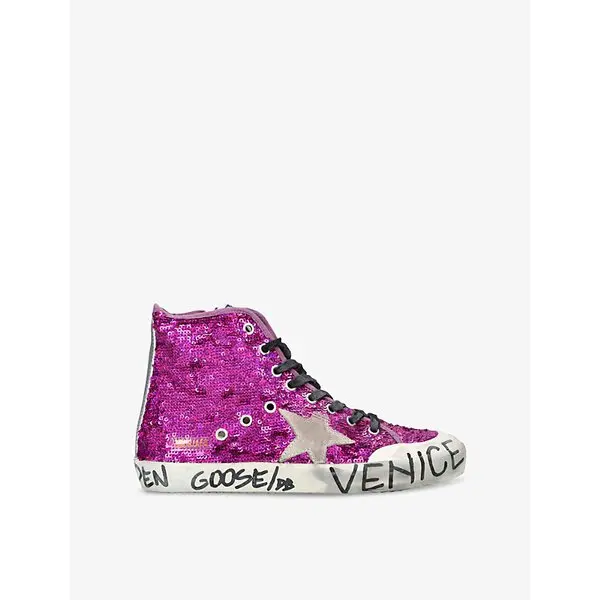 GOLDEN GOOSE Woven High-top Trainers - Mult/other