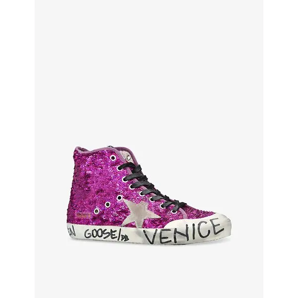 GOLDEN GOOSE Woven High-top Trainers - Mult/other