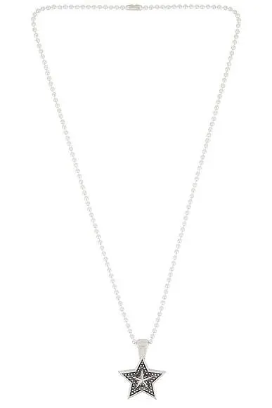 MAPLE Star Chain Necklace In Sterling Silver - Silver 925