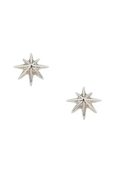 MAPLE Hempstar 8mm Earrings - Silver 925