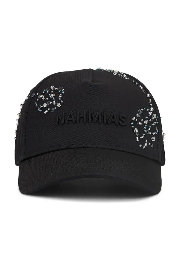 NAHMIAS Beaded Trucker Cap - Black