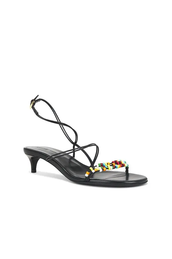 Khaite Loop Kitten Bead 35 Heel - Black Multi