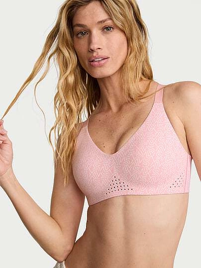 Victoria's Secret Vsx Featherweight™ Medium V-neck Sports Bra - Print